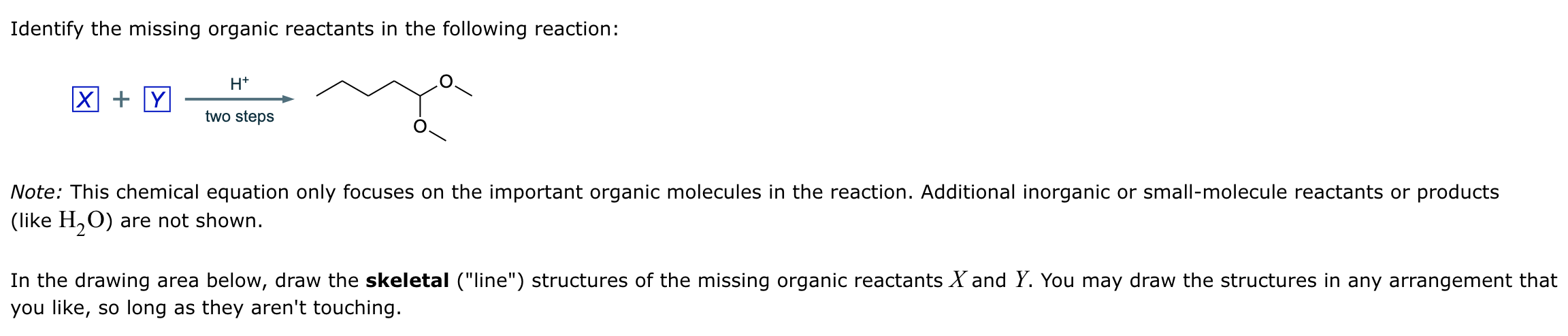 Solved Identify the missing organic reactants in the | Chegg.com