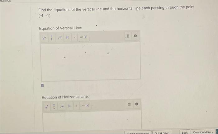 Solved Find the equations of the vertical line and the | Chegg.com