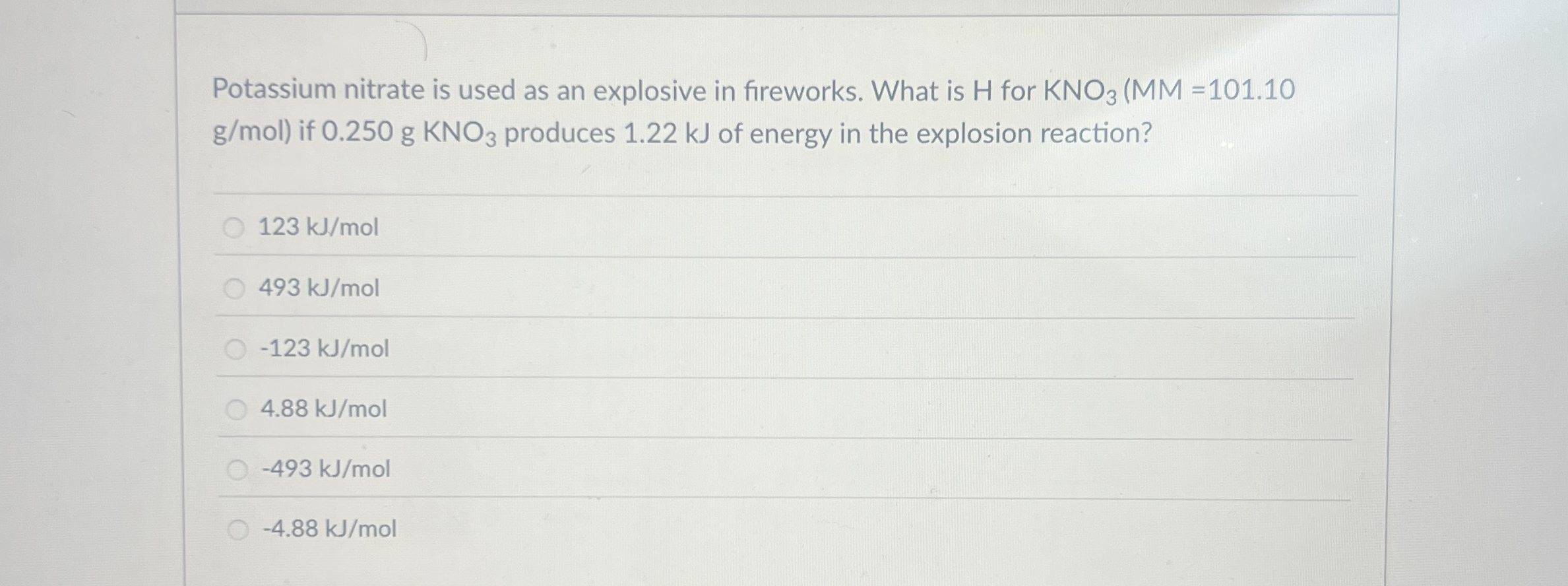 Solved Potassium nitrate is used as an explosive in | Chegg.com