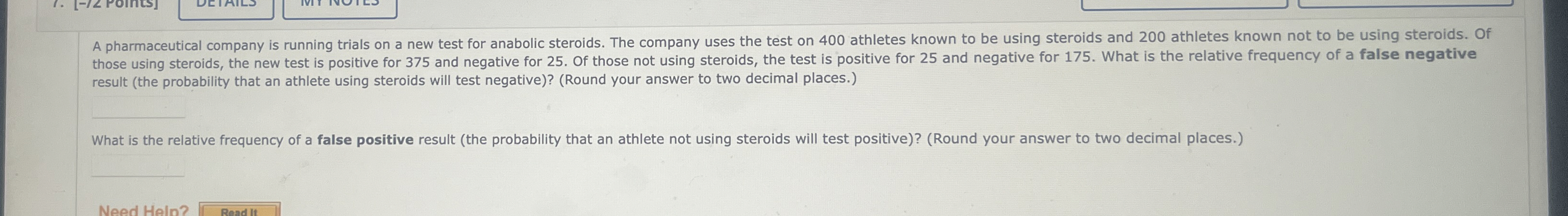 Solved result (the probability that an athlete using | Chegg.com