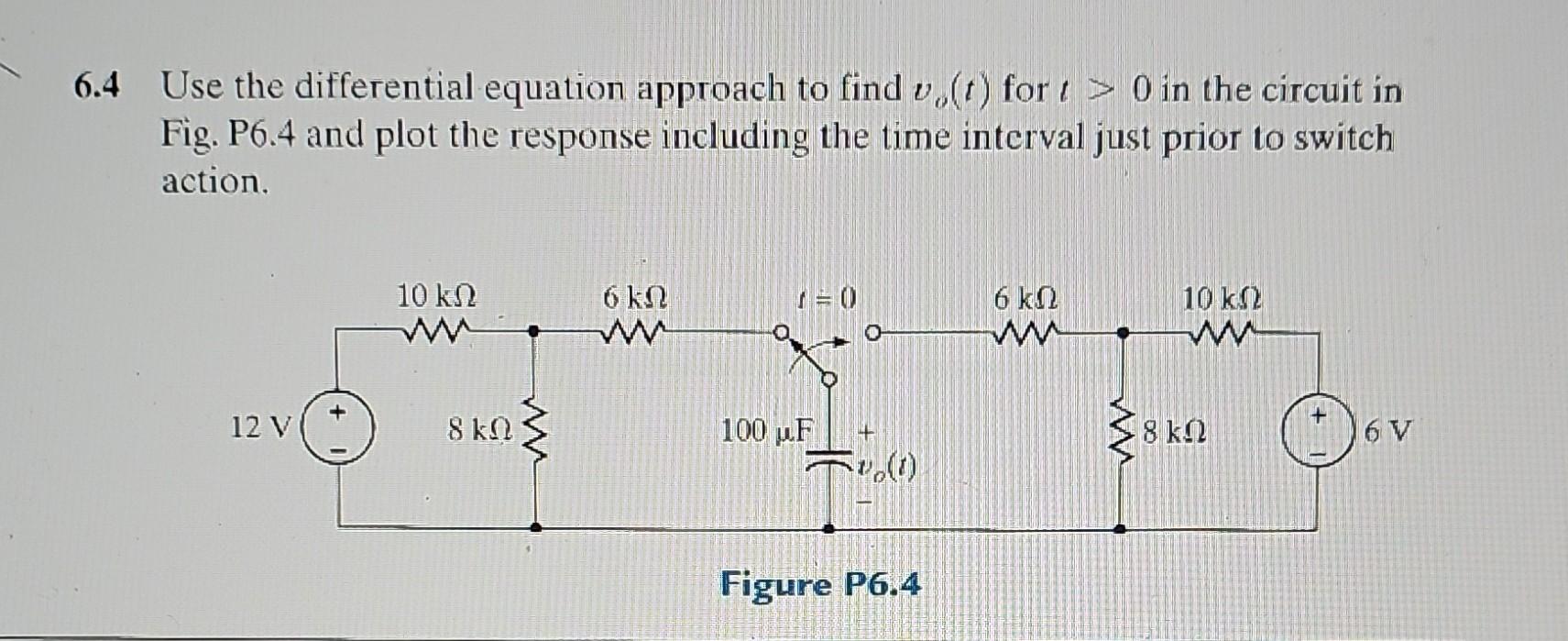 Solved 5.4 Use the differential equation approach to find | Chegg.com