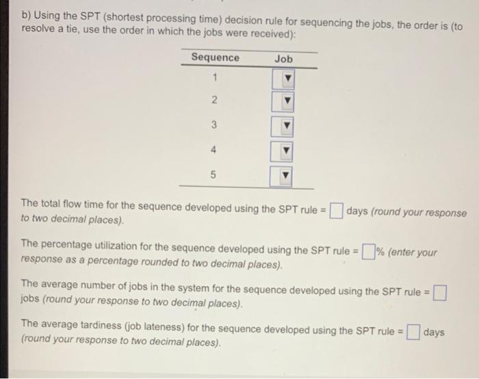 Solved a) Using the EDD (earliest due date) decision rule | Chegg.com