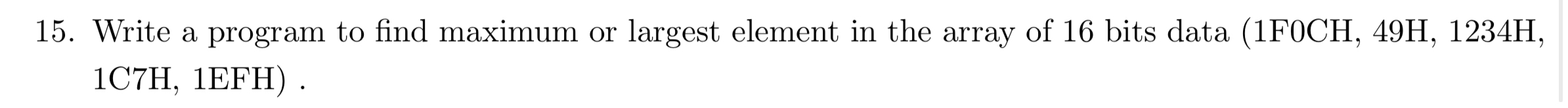 You Must Use 8086 ﻿assembly Language Write A 