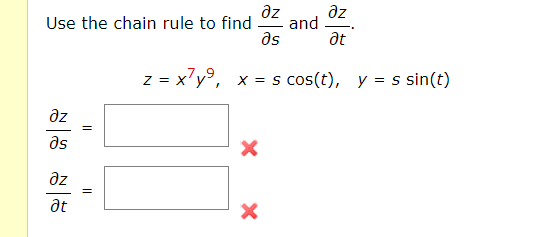 Solved Use the chain rule to find delzdels ﻿and | Chegg.com