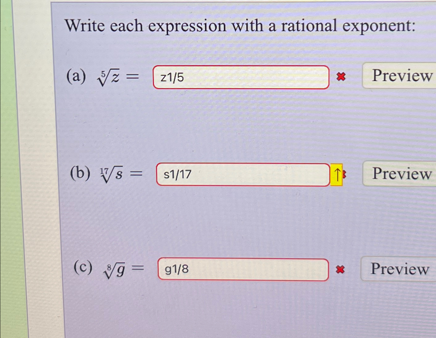 Solved Write each expression with a rational | Chegg.com