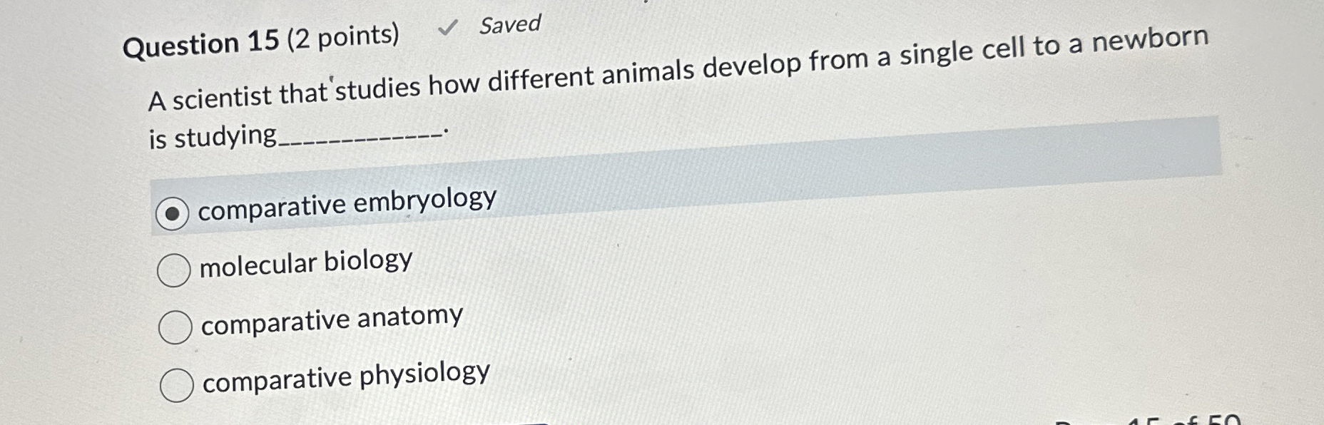 Solved Question 15 (2 points)SavedA scientist that'studies | Chegg.com Solved Question 15 (2 points)SavedA scientist that'studies | Chegg.com