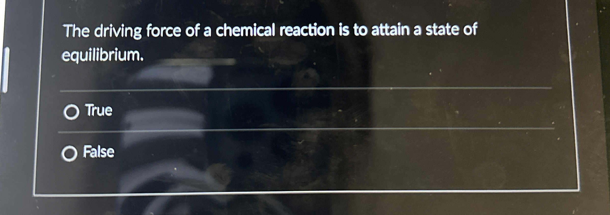 Solved The driving force of a chemical reaction is to attain | Chegg.com