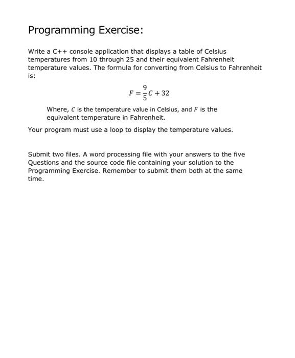Solved Submit Your Answers To The Following Questions In A 