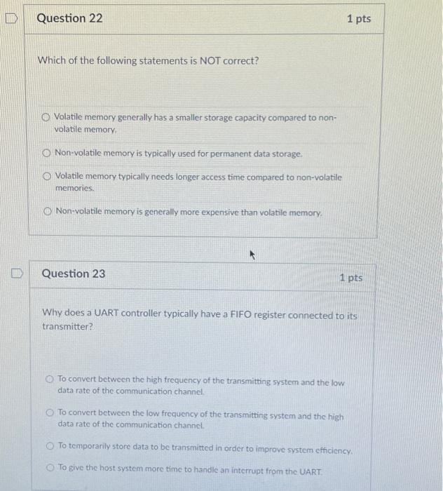 Solved Which of the following statements is NOT correct? | Chegg.com