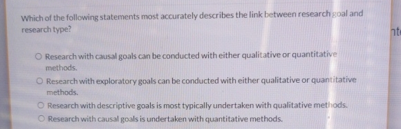 Solved Which of the following statements most accurately | Chegg.com