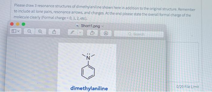 Solved Please draw 3 resonance structures of dimethylaniline | Chegg.com
