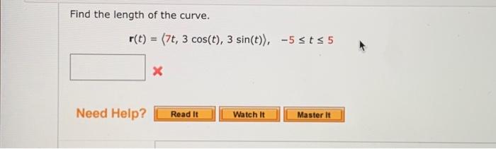 Solved Find the length of the curve. | Chegg.com