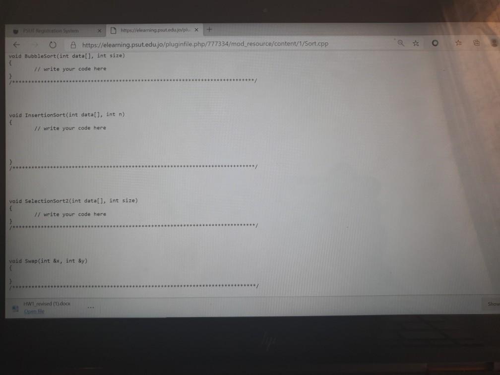 Solved Sorting and Asymptotic Complexity (Big-O) In this | Chegg.com