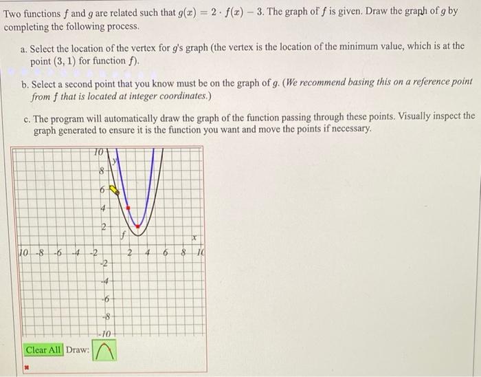 Solved - Two functions f and g are related such that g(x) = | Chegg.com