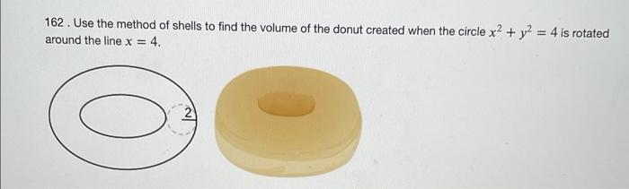 Solved For the following exercises, use the method of shells | Chegg.com