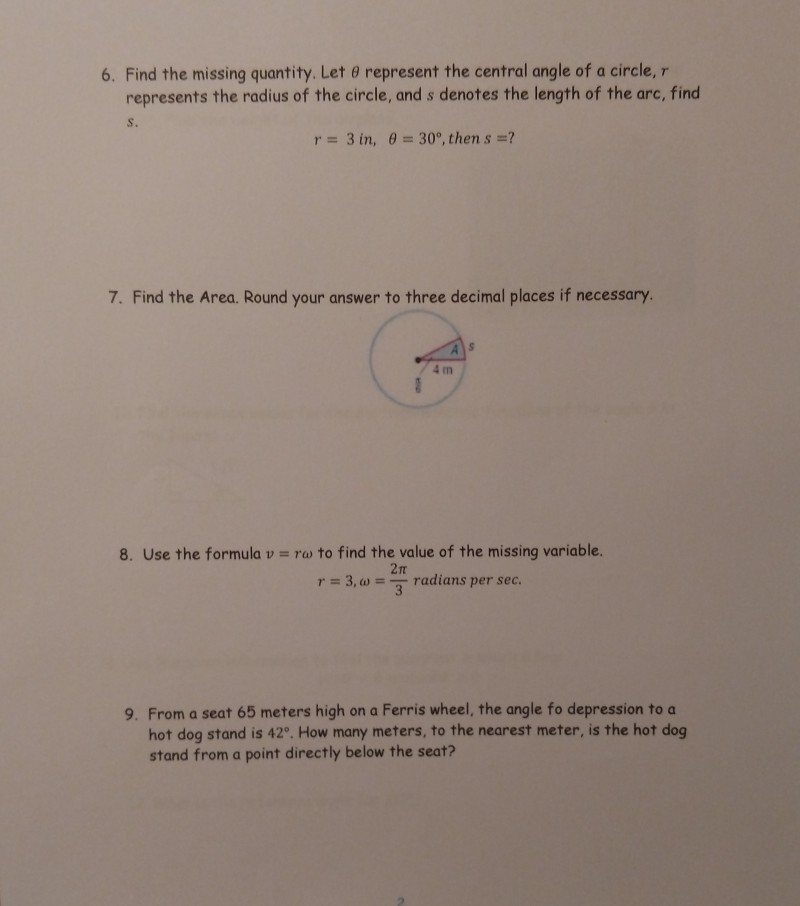Solved 6. Find the missing quantity. Let e represent the | Chegg.com