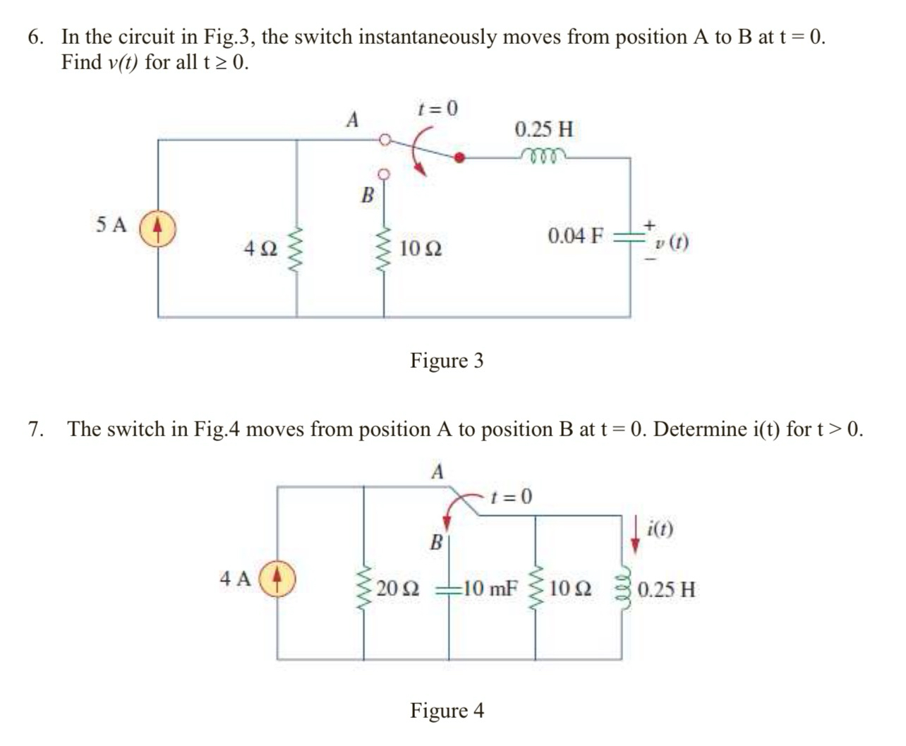 Solved How to solve In the circuit in Fig.3, ﻿the switch | Chegg.com