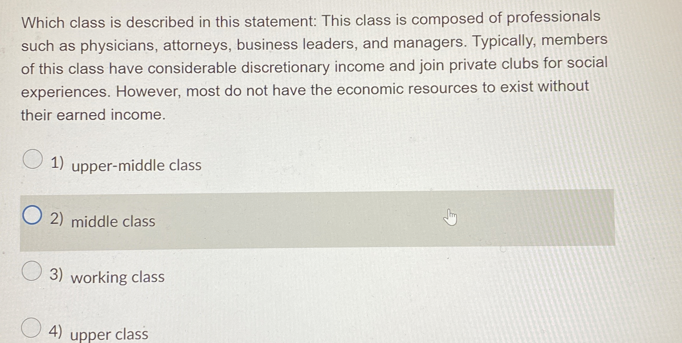 High Quality SOLUTION Which class is described in this statement: This ...
