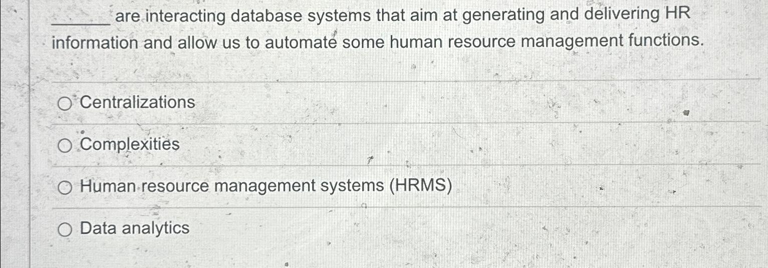 Solved Are Interacting Database Systems That Aim At 7130