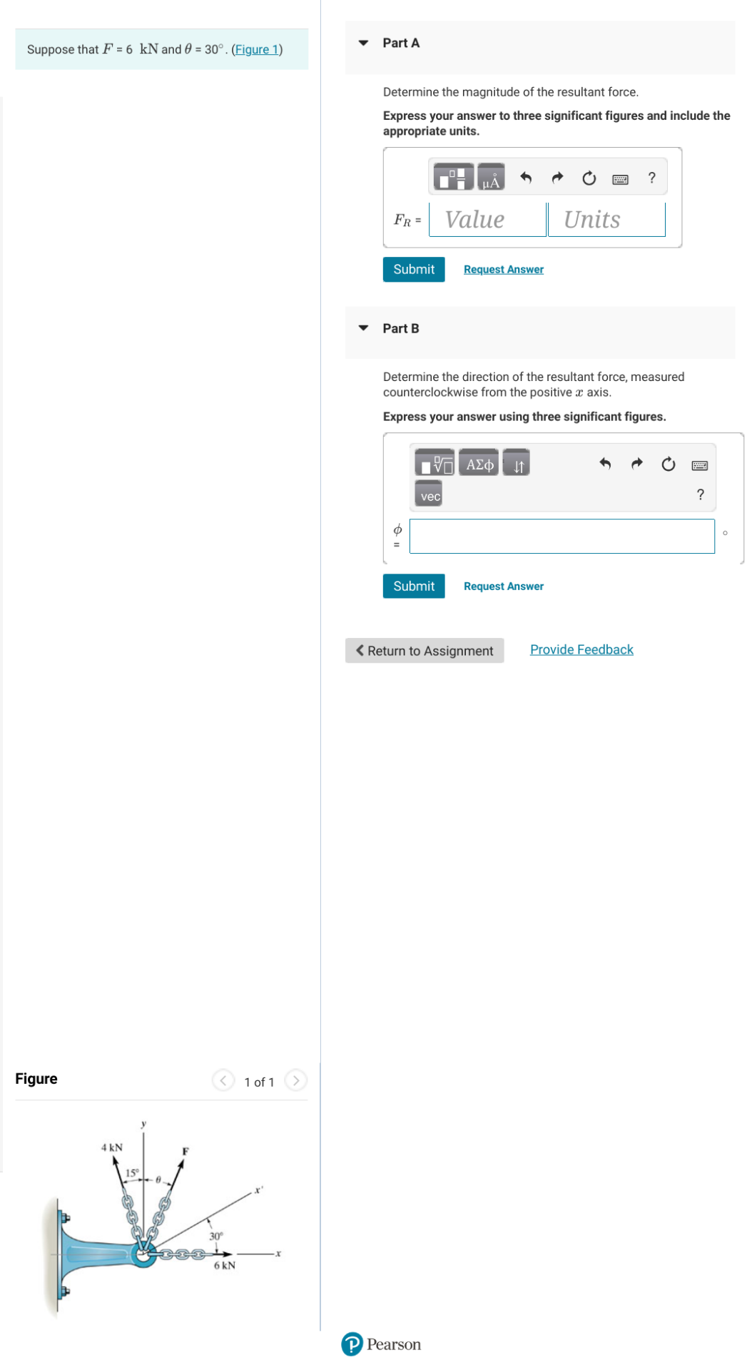 Solved Suppose that F=6kN and θ=30∘. (Figure 1) Part A | Chegg.com