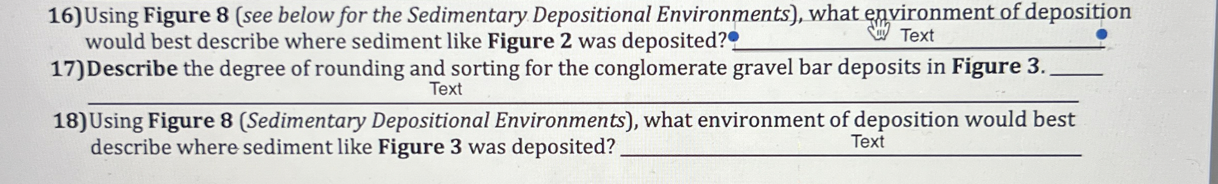 Solved Using Figure 8 (see below for the Sedimentary | Chegg.com