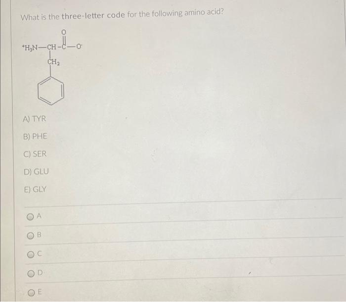 Solved Instructions: Type the one letter code using CAPITAL | Chegg.com
