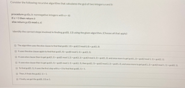 Solved Consider the following recursive algorithm that | Chegg.com