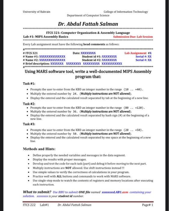 Solved the name of the subject is (COMPUTER ORGANIZATION & | Chegg.com