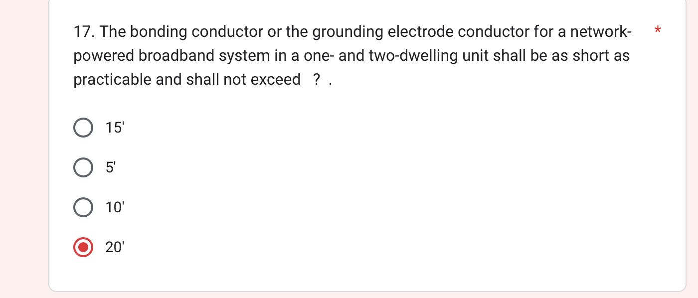 Solved The bonding conductor or the grounding electrode | Chegg.com