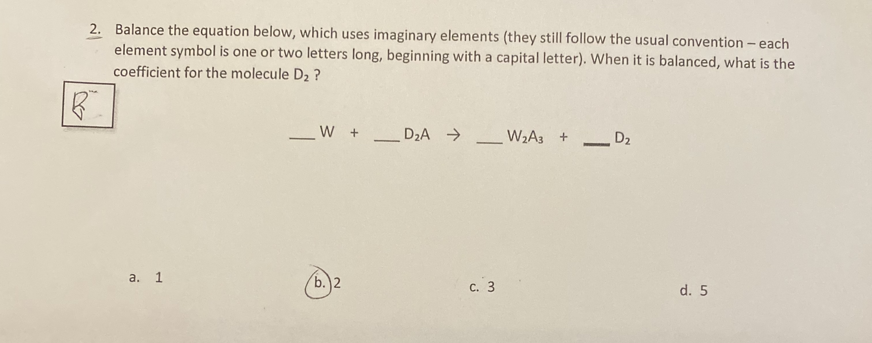 Solved Balance the equation below, which uses imaginary | Chegg.com