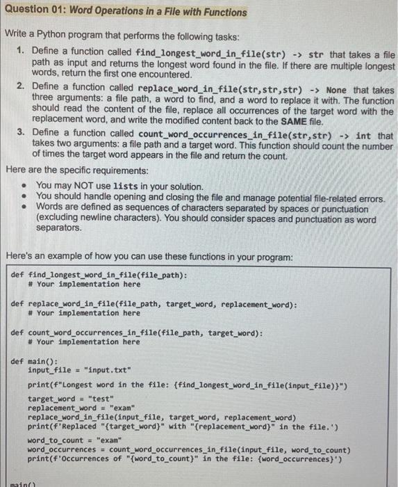 Solved you may use everything we have learned up to the | Chegg.com