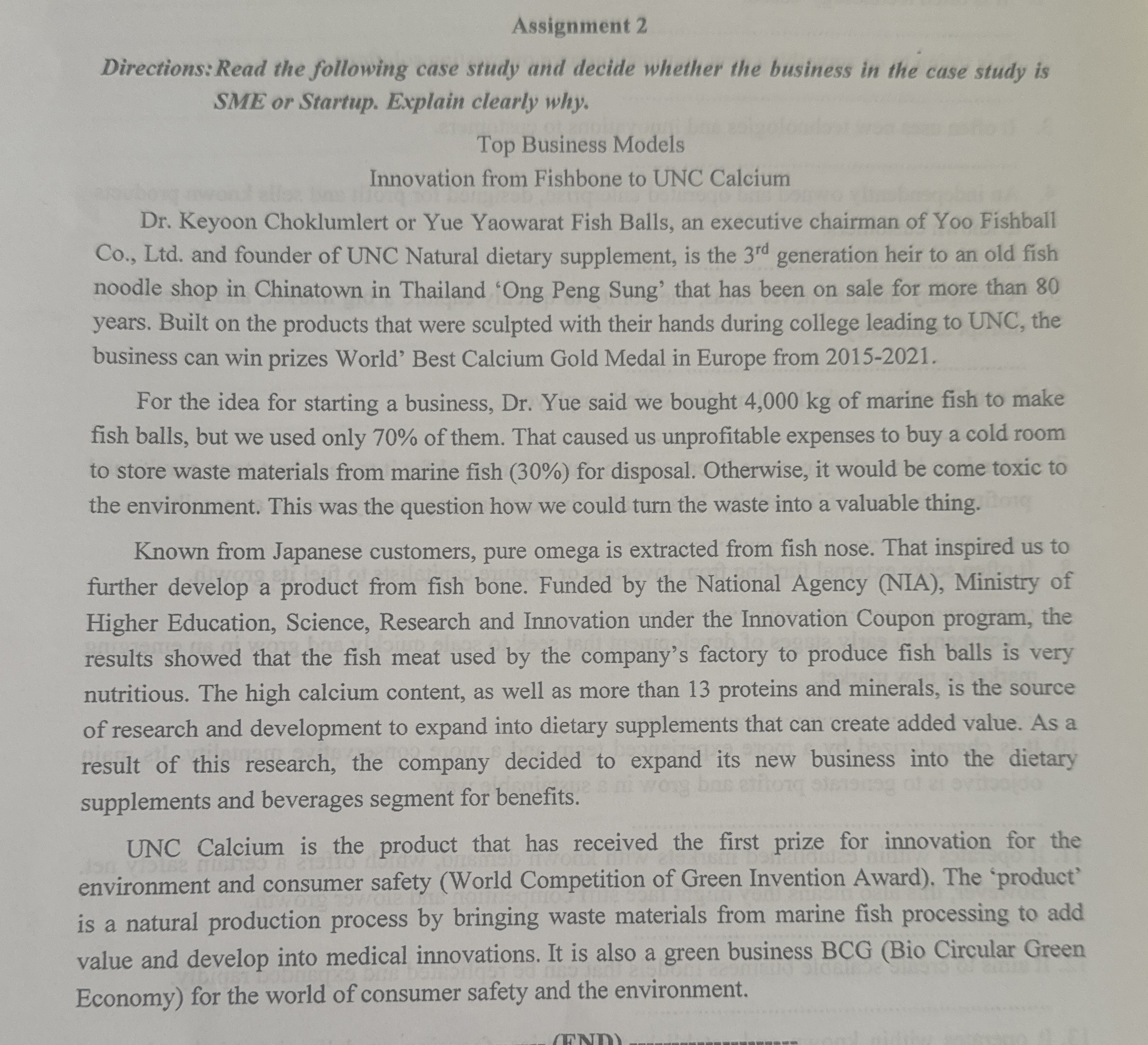 Solved Assignment 2Directions: Read the following case study | Chegg.com