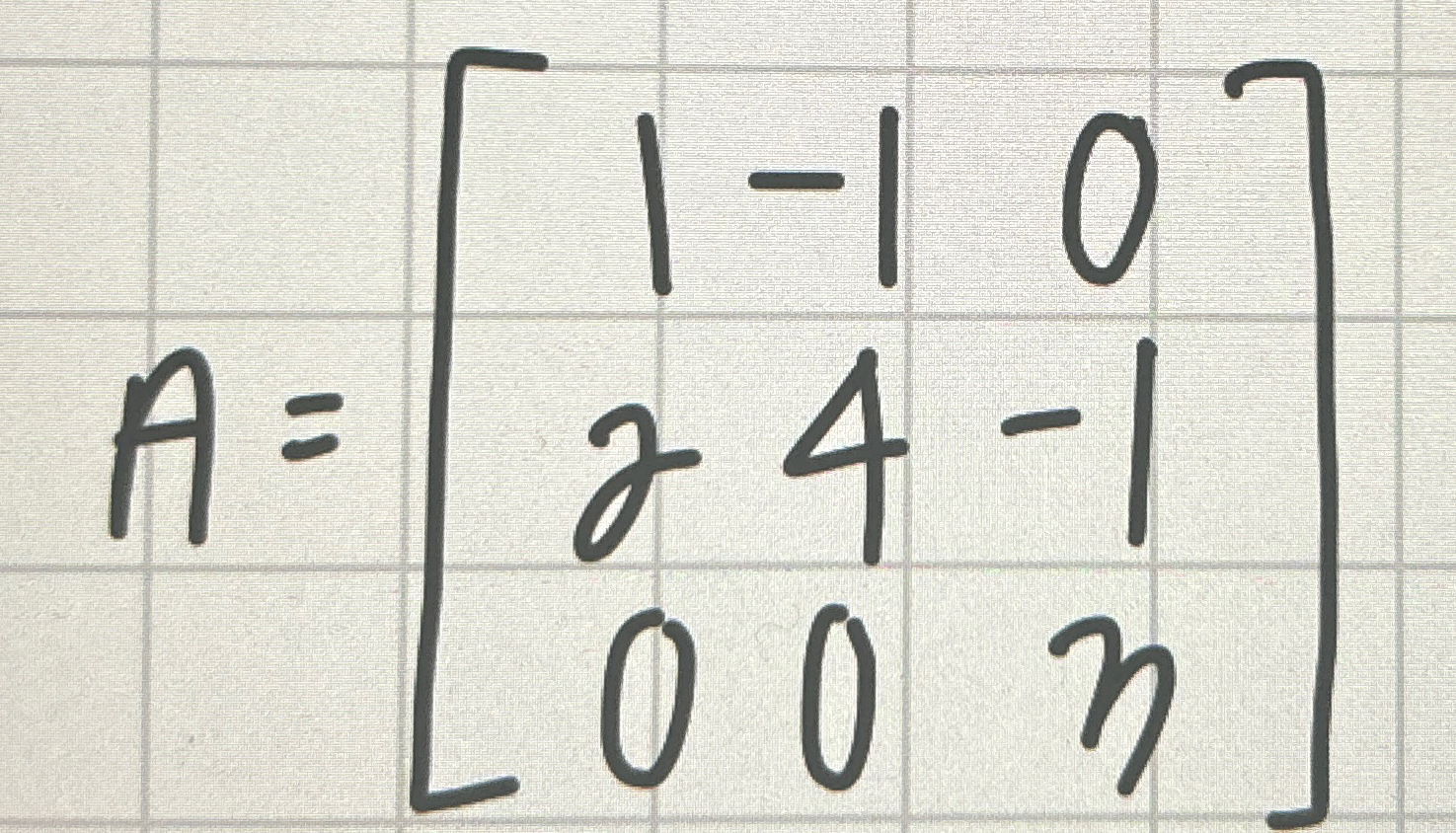 Solved A=[1-1024-1003] ﻿for this matrix calculate and | Chegg.com