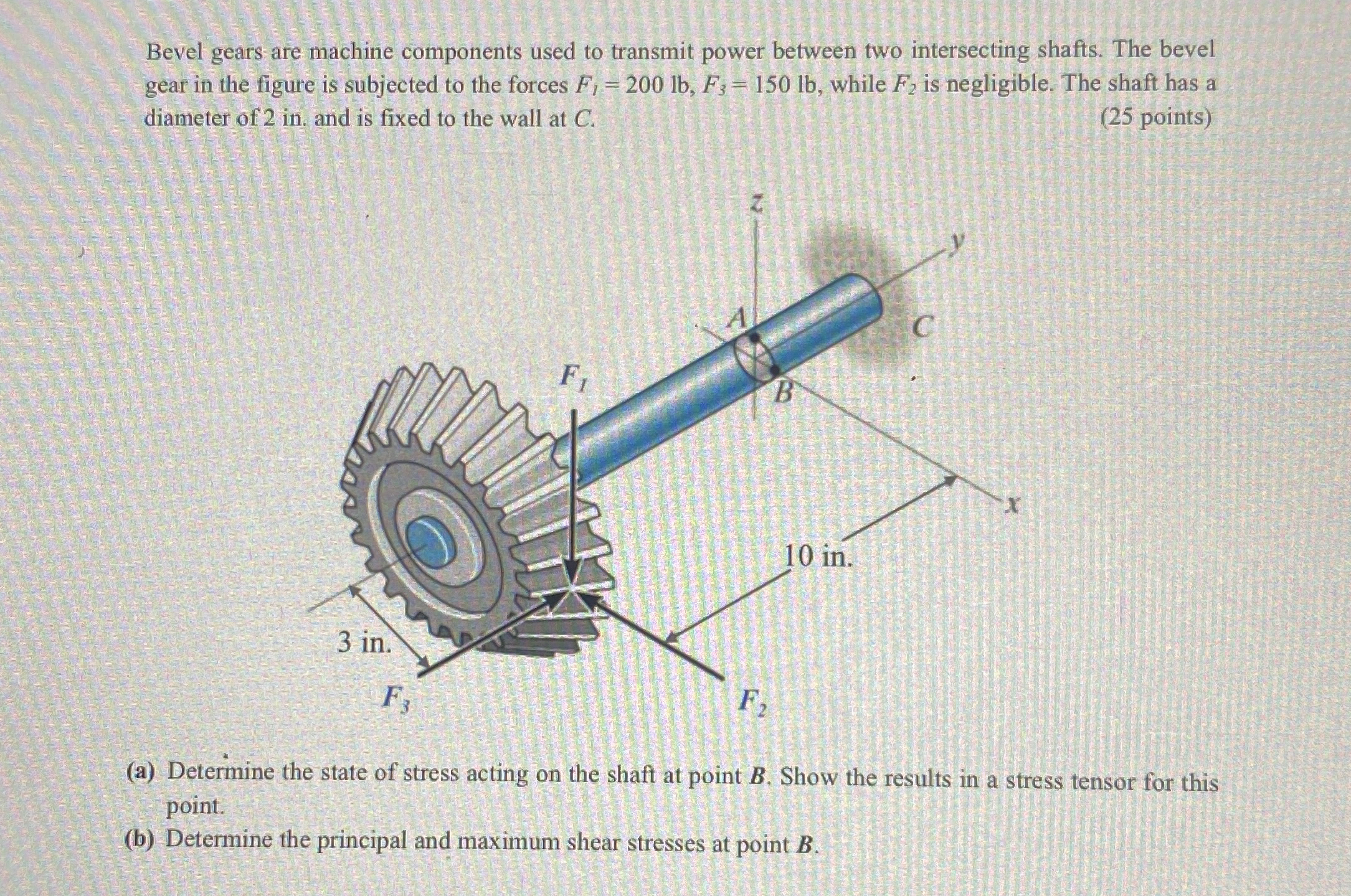 Solved Bevel gears are machine components used to transmit | Chegg.com