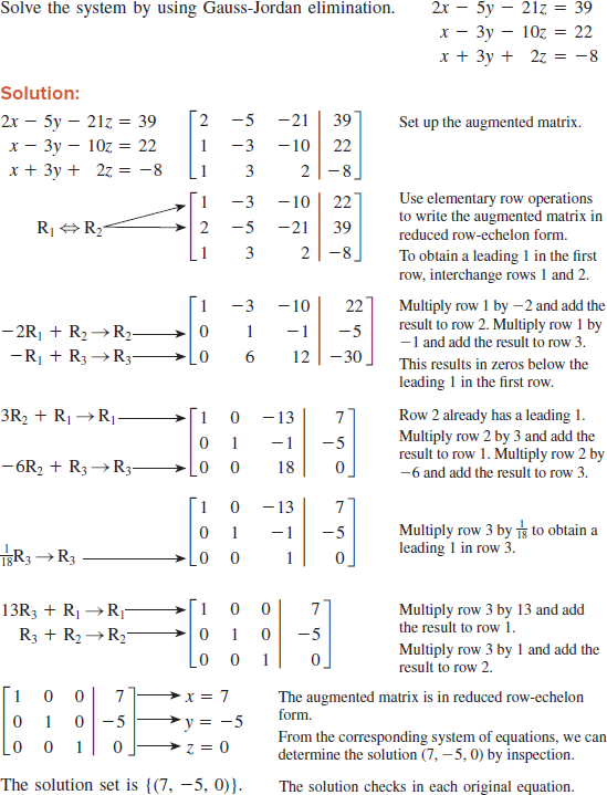 gauss jordan elimination worksheet