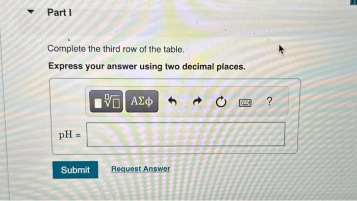 Complete the first row of the table. Express your | Chegg.com