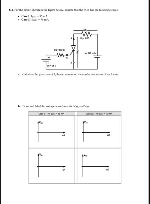 Solved Q4. For the circuit shown in the figure below, assume | Chegg.com