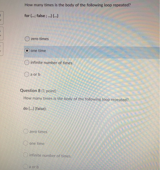 Solved How many times is the body of the following loop | Chegg.com