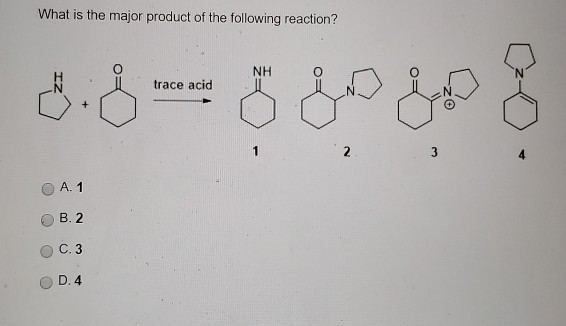 Solved What is the major product of the following reaction? | Chegg.com