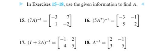Solved In Exercises 15-18, use the given information to find | Chegg.com