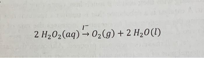 Solved calculate the molarity of the original H2O2 solution | Chegg.com