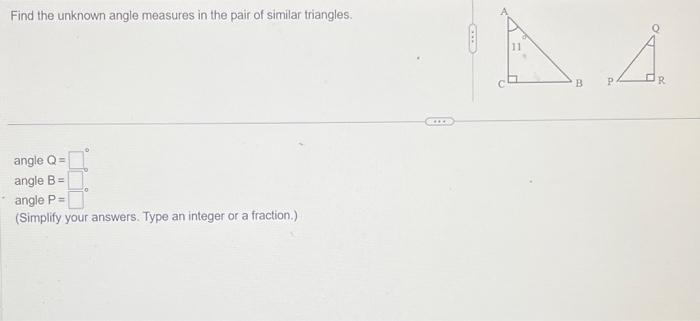 Solved Find the unknown angle measures in the pair of | Chegg.com