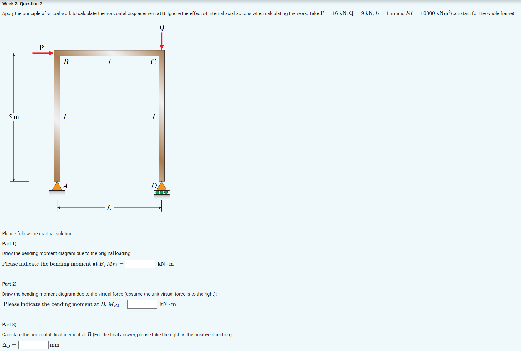 Solved Week 3, ﻿Question 2:Please follow the gradual | Chegg.com