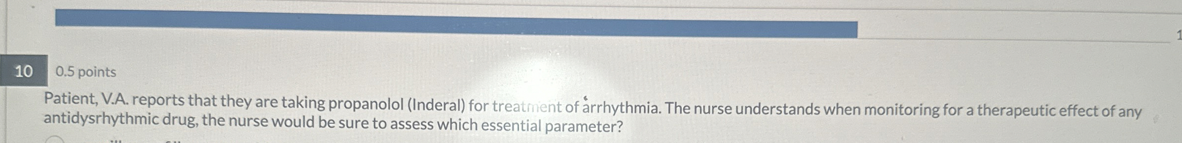 Solved Patient, V.A. ﻿reports that they are taking | Chegg.com