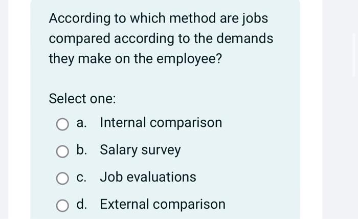 Solved The more objective a performance appraisal is, the | Chegg.com