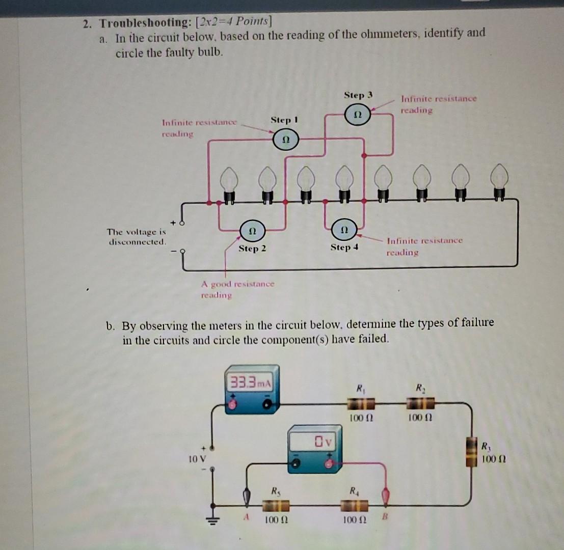 Solved 1. Circuit Measurements: [6 Points] a. Show the | Chegg.com