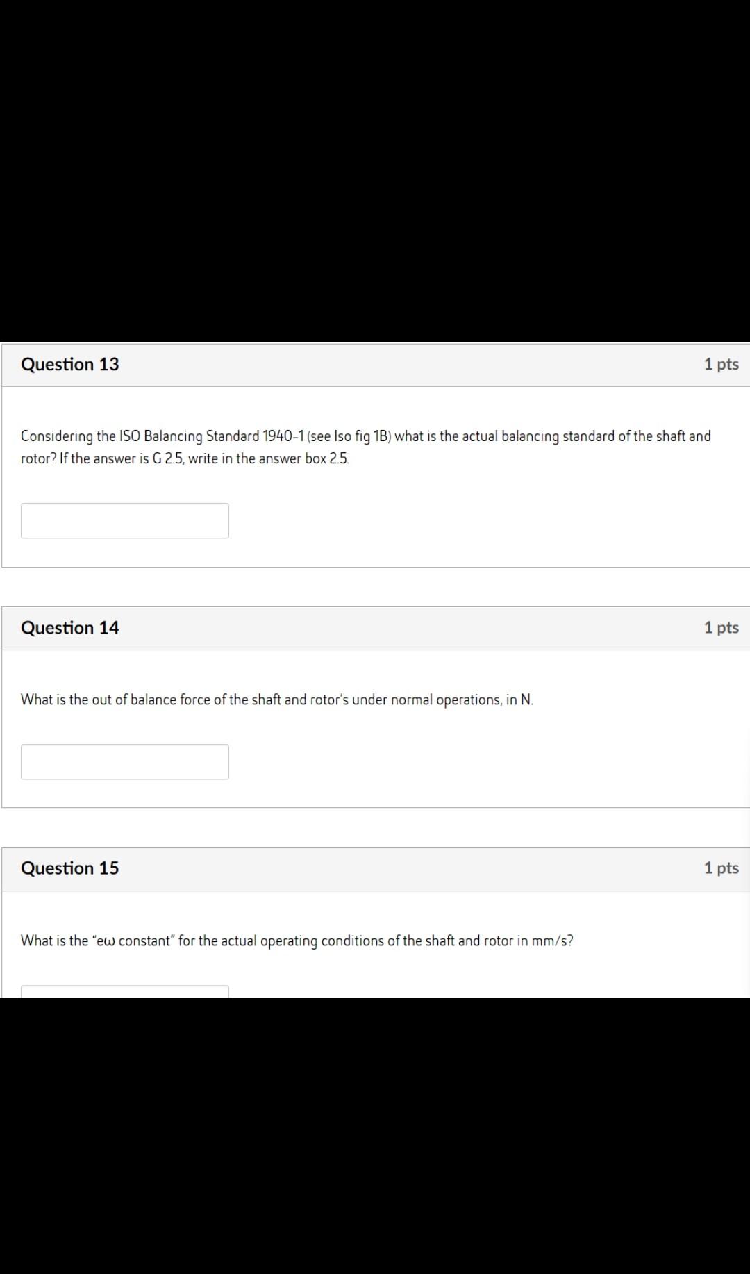 Considering the ISO Balancing Standard 1940-1 (see | Chegg.com