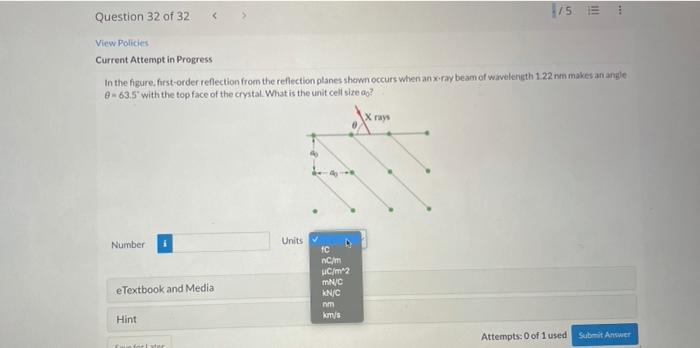 Solved In the figure, first-order reflection from the | Chegg.com