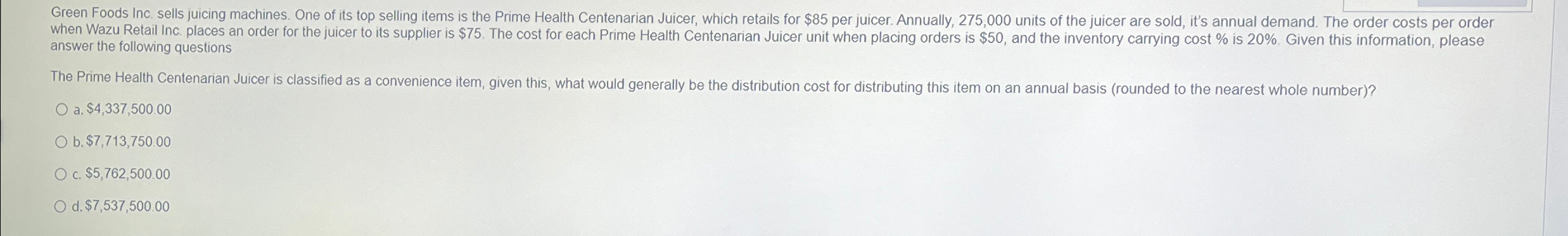 Solved answer the following questionsa. ﻿$4,337,500.00b. | Chegg.com