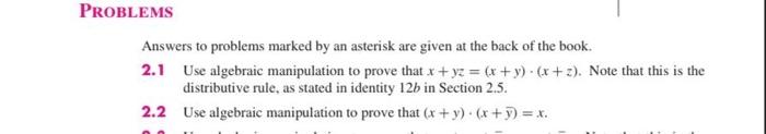 Solved PROBLEMS Answers to problems marked by an asterisk | Chegg.com